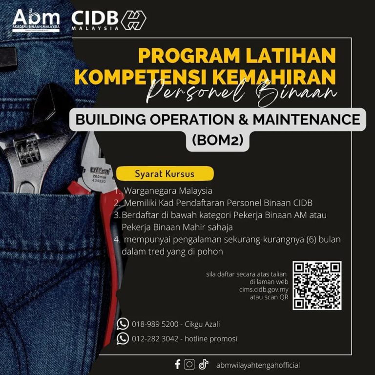 Building Operation & Maintenance (Level 2), Personel Binaan ABM (Tengah ...