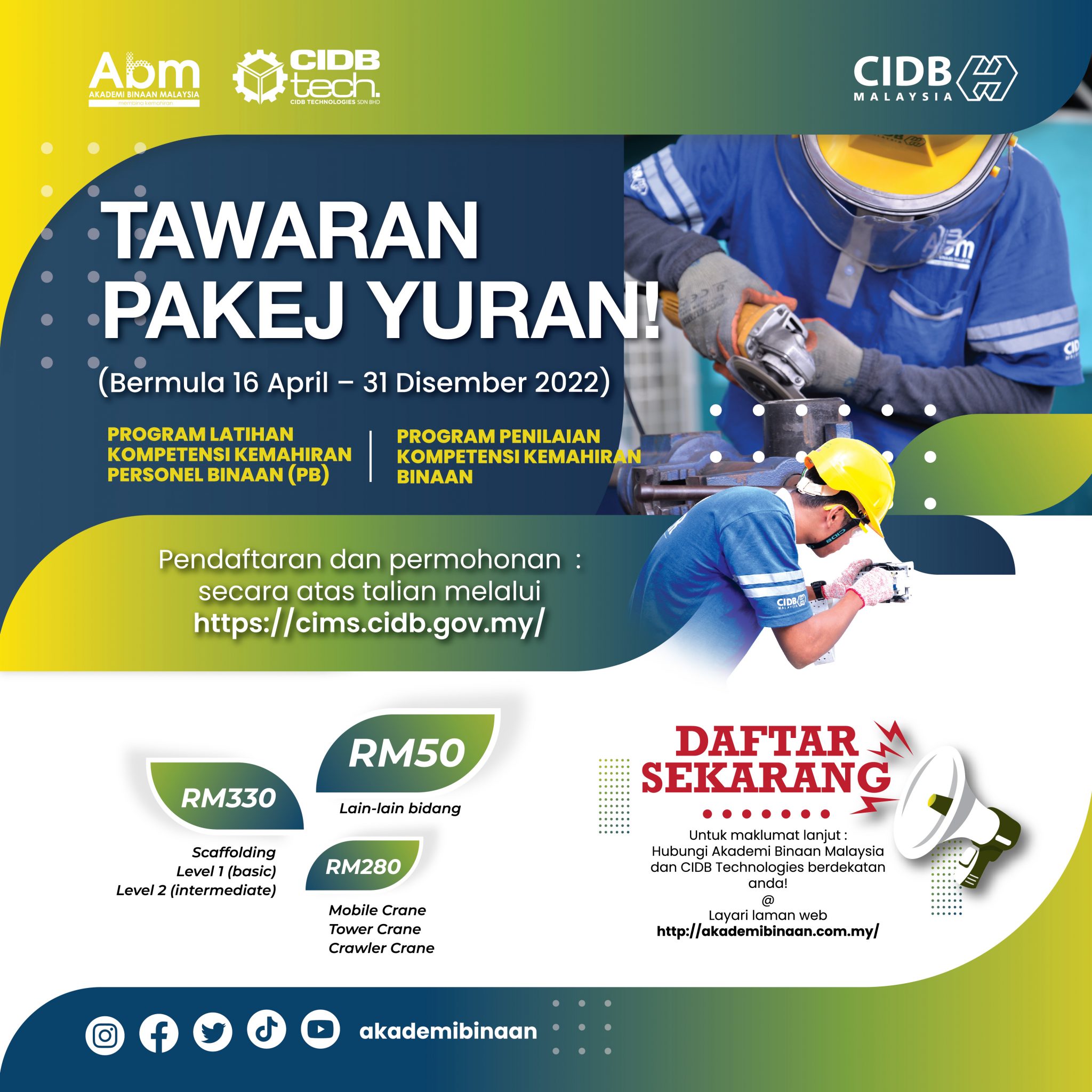 Tawaran Pakej Yuran ABM - Akademi Binaan Malaysia