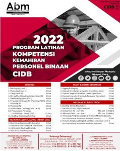 Kalendar Latihan Personel Binaan ABM (Utara) 2022 - Akademi Binaan Malaysia