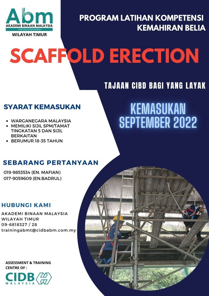 Scaffold Erection – Program Belia ABM (Timur) 2022 - Akademi Binaan ...